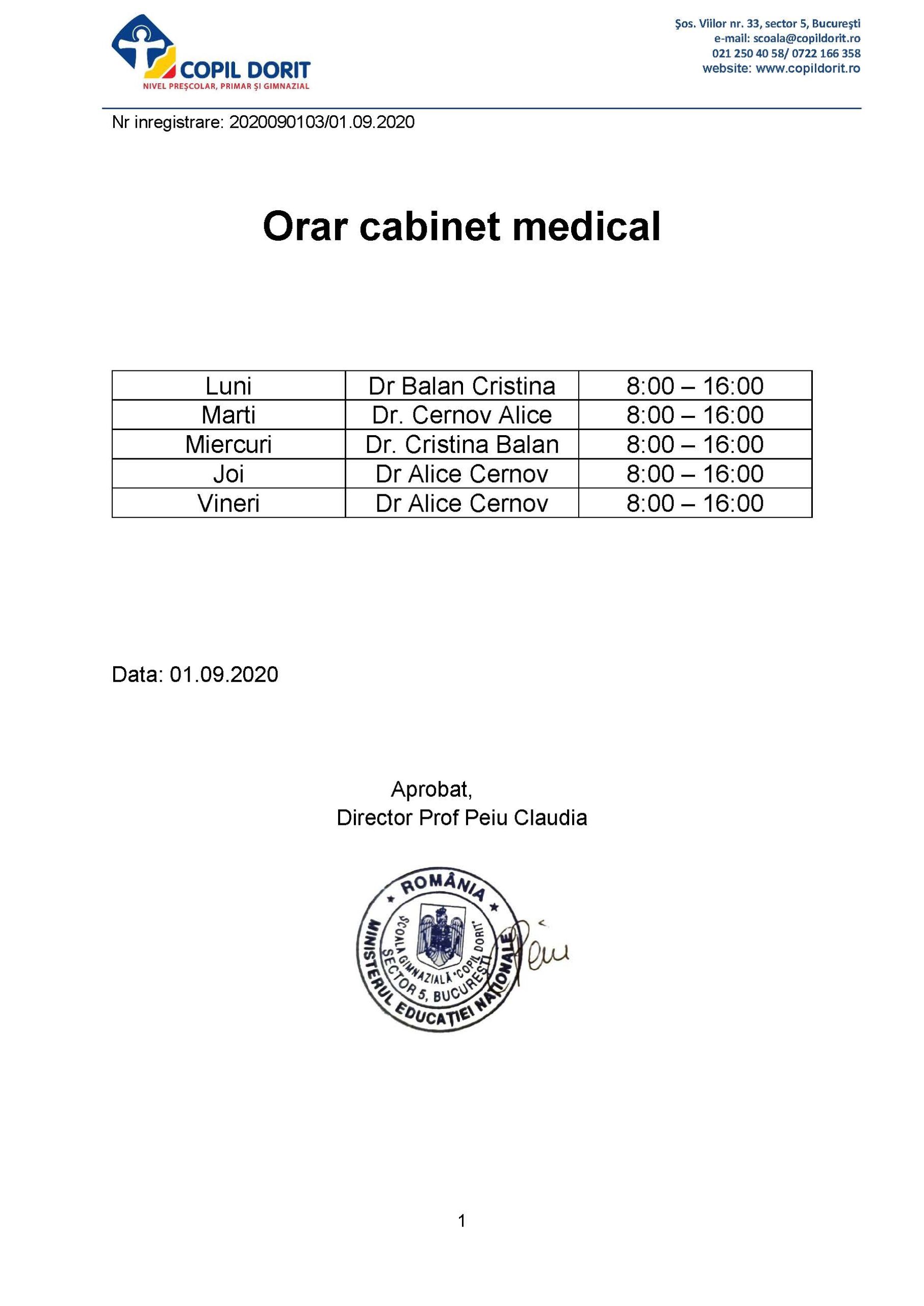 Oferta educationala – Scoala Copil Dorit